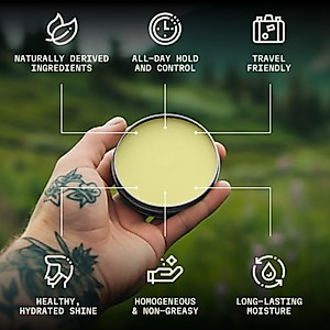 Striking Viking Beard Balm for Men - Leave-in Beard Conditioner & Styling Butter with Natural Argan & Jojoba Oils - Strengthens & Softens - Sandalwood, 2 Ounce (Pack of 1)