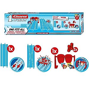 Carrera First Expansion Pack Extra Track for Battery-Powered Beginner Slot Car Racing Set for Kids Ages 3 Years and Up