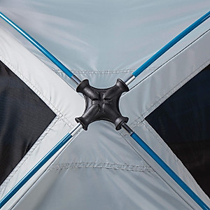 Coleman Camping Tent | 6-Person Dark Room Dome Camping Tent with Fast Pitch Setup, Blue