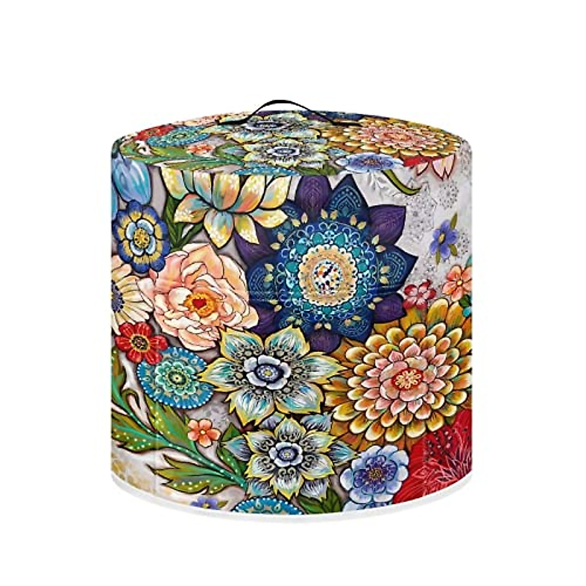 Tutolipy Flower Print Pressure Cooker Cover Dust Cover for Rice Cooker,Bread Cooker,Air Fryer,Durable and Washable,Dust Proof for Electric Appliance
