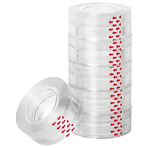 Mr. Pen- Gift Wrapping Tape, 6 Pack, Gift Wrap Tape, Wrapping Tape, Clear Tape, Invisible Tape, Gift Tape, Wrapping Tape for Presents, Wrapping Paper Tape, Tape, Tape Clear, Tape Refills for Dispenser