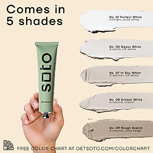 soto Small Hole Repair, Beige, 7-Piece Kit (No. 09 Rough Sketch) - High Strength Small Hole Repair Kit for use on: Walls, Drywall, Ceiling, Furniture, Cabinets