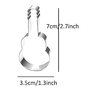 WJSYSHOP Mini Classical Guitar Cookie Cutter