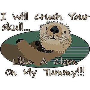 CafePress Otter Skull Crush Stainless Steel Travel Mug 20 oz. Insulated Stainless Steel Coffee Tumbler