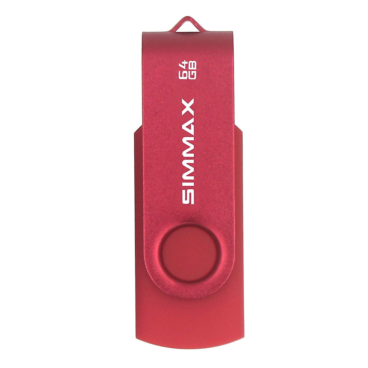 SIMMAX USB Flash Drives 2 Pack 64GB Memory Stick Swivel Design USB 2.0 Flash Drive Thumb Drive Zip Drives (64GB Red Purple)