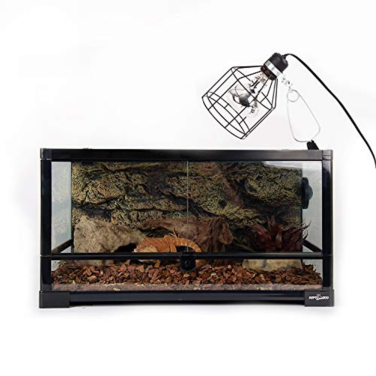 REPTI ZOO Reptile Heat Lamp 100W Full Spectrum UVA UVB Reptile Sun Lamp Self-Ballasted Vapor Basking Spot Lamp/Bulb/Light for Reptile and Amphibian