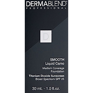 Dermablend Smooth Liquid Foundation with SPF 25, 30N Camel, 1 Fl. Oz.