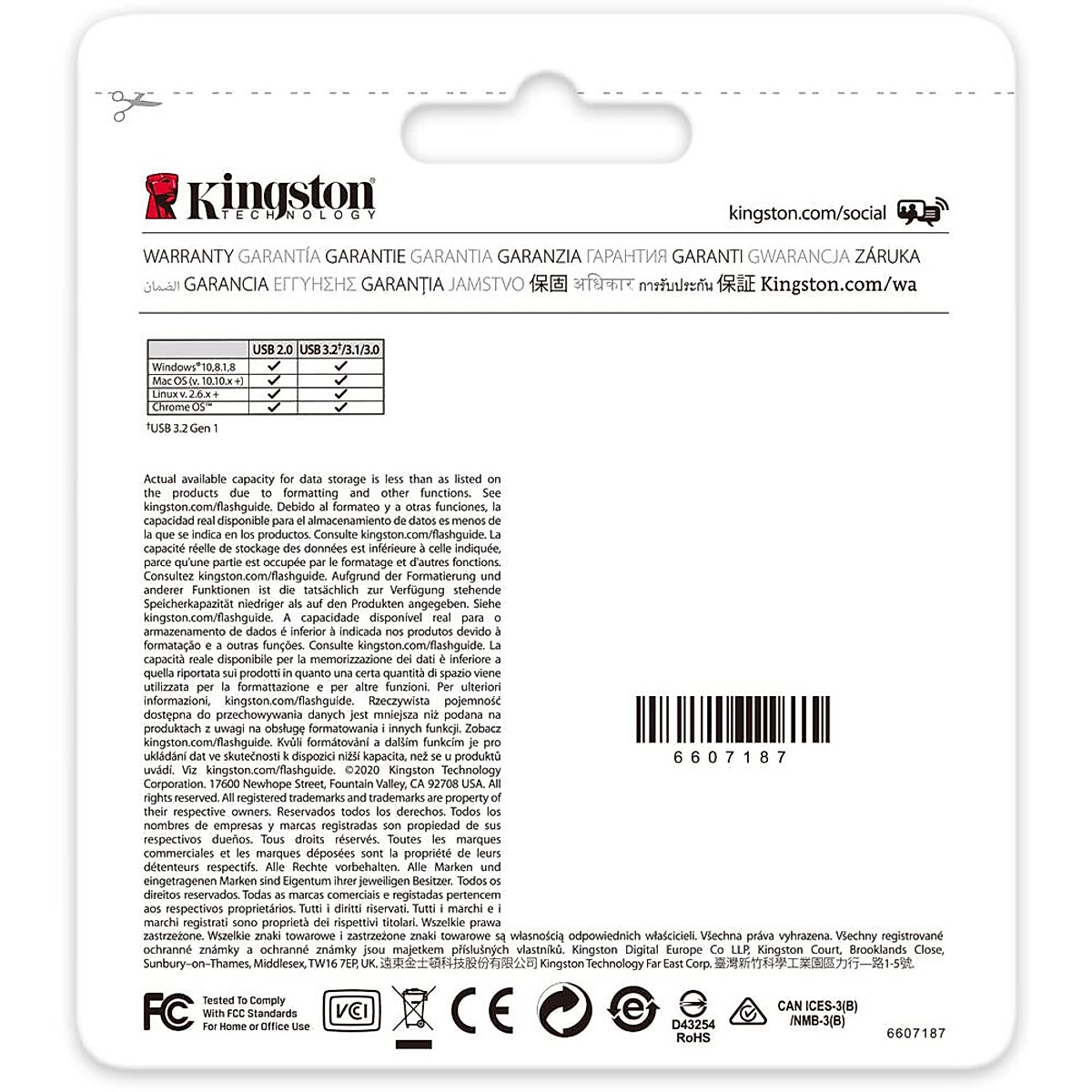 Kingston USB 3.2 Gen 1 DataTraveler Kyson - DTKN/32GB X5