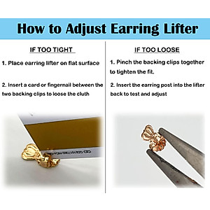 3 Pairs Earring Backs Lifters,925 Sterling Silver Earring Backs for Droopy Ears,Adjustable Hypoallergenic Earring Backs for Heavy Earring (Silver)