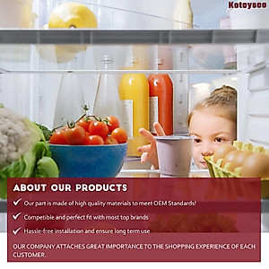 297147700 Refrigerator Door Key by Kotoysoo - Replacing with Frigi-daire Kenmore Elec-trolux Freezer Refrigerator – Replaces: AP4301346 PS1991481 216702900, 06599905, 08037402, 1259502 (Pack of 2)