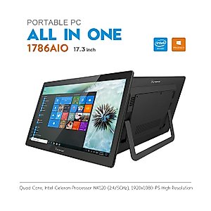 IVIEW 1786AIO All in One Computer IPS 1920 x 1080 Touch Screen, Intel Celeron, 4GB RAM, 64GB Storage (Supports HHD) WiFi