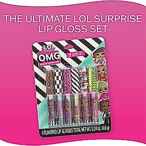 LOL OMG! 6 Piece Lip Gloss Clamshell