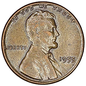 1955 P Lincoln Wheat Penny Seller Good