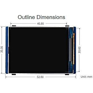 waveshare 2inch LCD Display for Raspberry Pi Pico, 65K RGB Colors 320×240 Pixels IPS Screen, SPI Interface