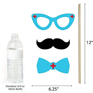 Big Dot of Happiness Nurse Graduation - Medical Nursing Graduation Photo Booth Props Kit - 20 Count
