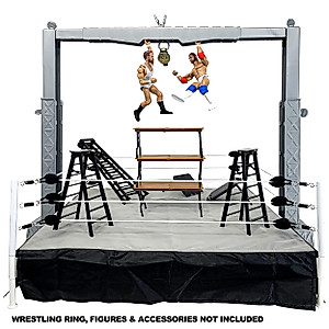 Shark Cage & Grab The Gear Playset for Wrestling Action Figures
