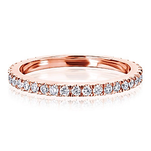 Kobelli Lab Grown Diamond Near Eternity Ring - white-gold / 4.5