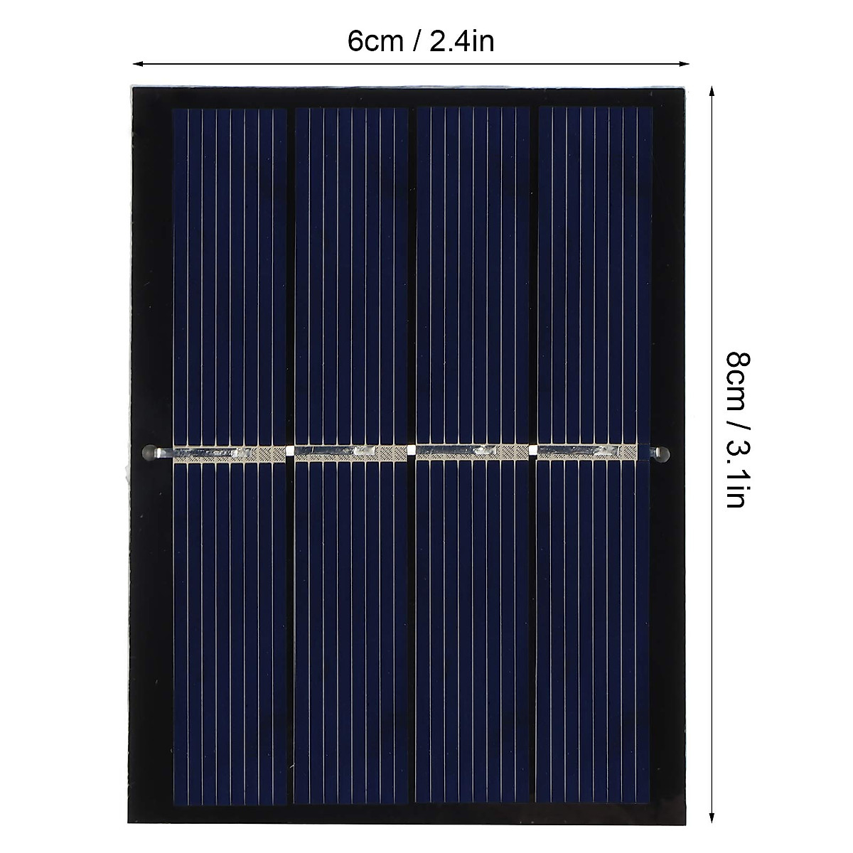 Nachukan 4Pcs 0.65W 2V DIY Solar Panel Charging Module System Board for Solar Toys Lights Battery - 60x80mm Outdoor Solar Panel Kits