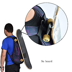 YYST Backpack Attachment Carrier Hanger Rack Hook Holder for Carrying Mini Cruiser, Cruiser Board,Skateboard - Fit Most Backpacks - Easy to Use - No Backpack