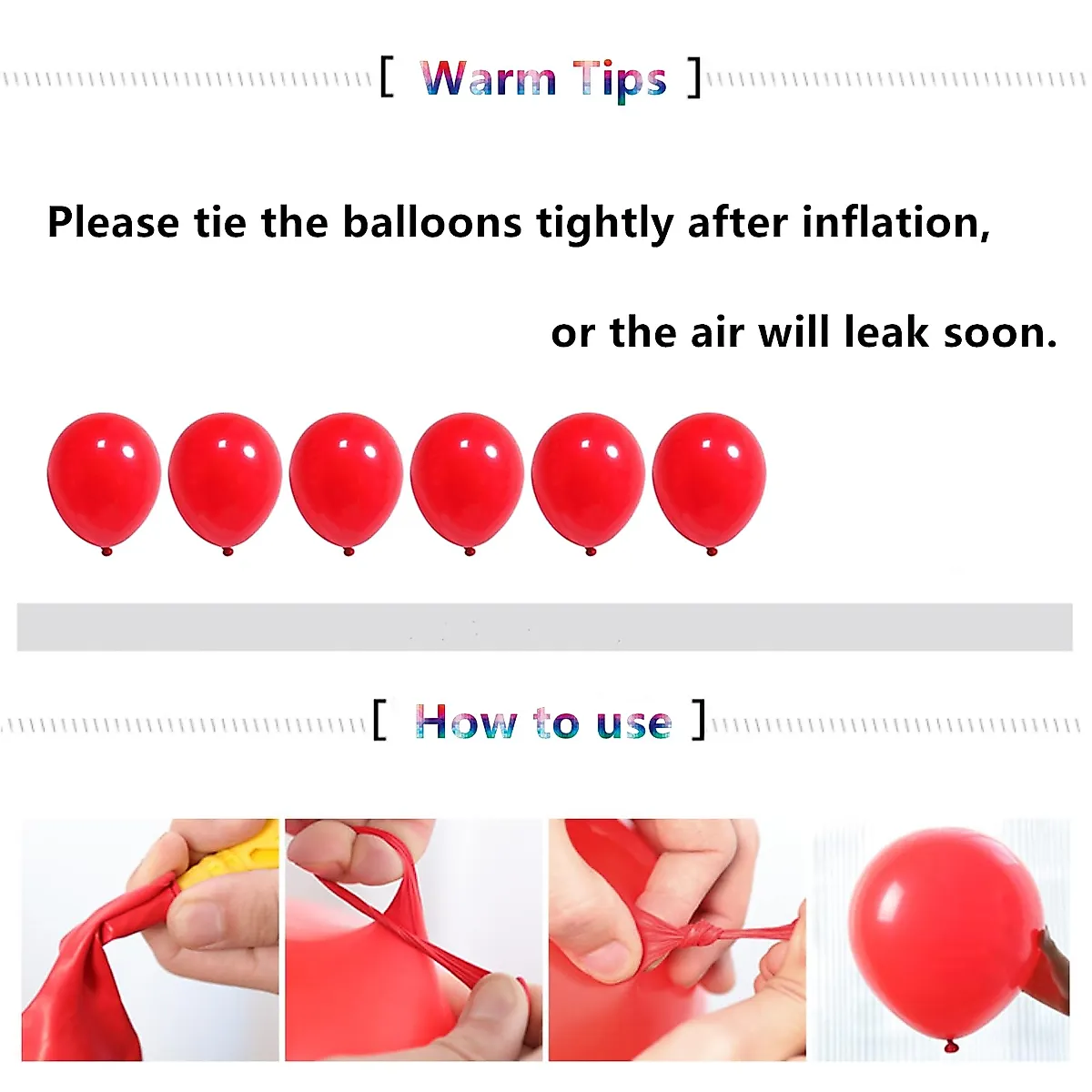 5 inch Red Party Balloons, 100 pcs Mini Red Latex Balloons for Birthday Wedding Baby Shower Decorations(Red)