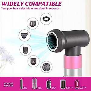 Professional Concentrator and Adapter Kit Compatible with Dyson Airwrap Styler, for Curling Iron Converting to Hair Dryer, with Hair Dryer Attachment Holder