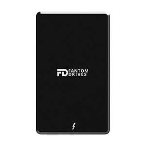 Fantom Drives Extreme 1TB External SSD - 2800MB/s, Thunderbolt 3 and 4, USB Type-C, Aluminum, 3D NAND TLC, TB3X-2300N1TB