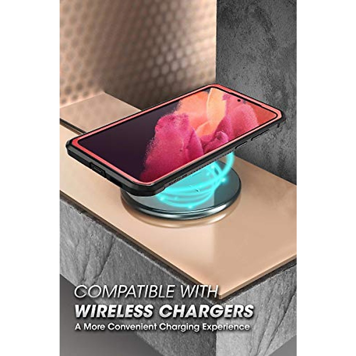 SUPCASE Unicorn Beetle Pro Series Case Designed for Samsung Galaxy S21 Ultra 5G (2021 Release), Full-Body Dual Layer Rugged Holster & Kickstand Case Without Built-in Screen Protector (Ruddy)