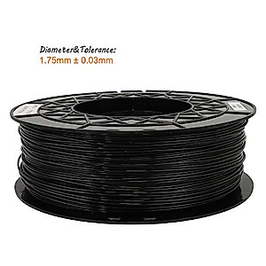 ENOMAKER ST-PLA (PLA++) 3D Printer Filament Black 1.75MM 1kg(2.2LBS) Spool Improved by New Formula for Creality CR-10 V2 Ender 3, Ender 3 pro V2