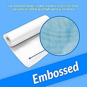 Reli. Vacuum Sealer Bags - 4 Rolls of 8"x50' | 4 Rolls Bulk - 200ft Total | Vacuum Sealer Rolls 8inx50ft for Food | BPA Free, Cut to Size | Vacuum Sealer Bags for Food, Sous Vide, Storage/Prep | Clear