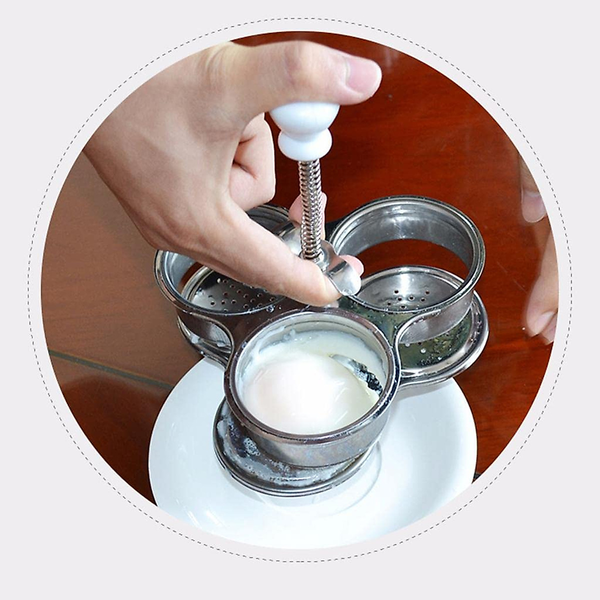 Stainless Steel Egg Cooker with - Perfect for Poaching Eggs