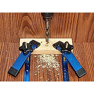 HOTTARGET Aluminum T-track Hold Down Clamps,6-3/8"L x 1-1/4"Width-Woodworking and Clamps (T-track Hold Down Clamps 2pk)