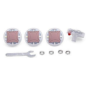 Akarado Car Tire Wheel Lights, 4Pcs Air Valve, Solar Valve Cap with Motion Sensors Colorful Flashing LED Light Gas Nozzle for Bicycle Motorcycles