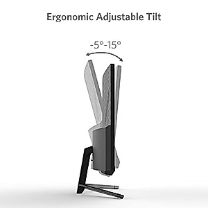 Fiodio 24'' 165Hz Refresh Rate Curved Monitor Full HD 1080P with HDMI Display Ports, VESA Compatible, Free-Tearing Eye Care Monitor for Home Office and Gaming (DP Cable Included)