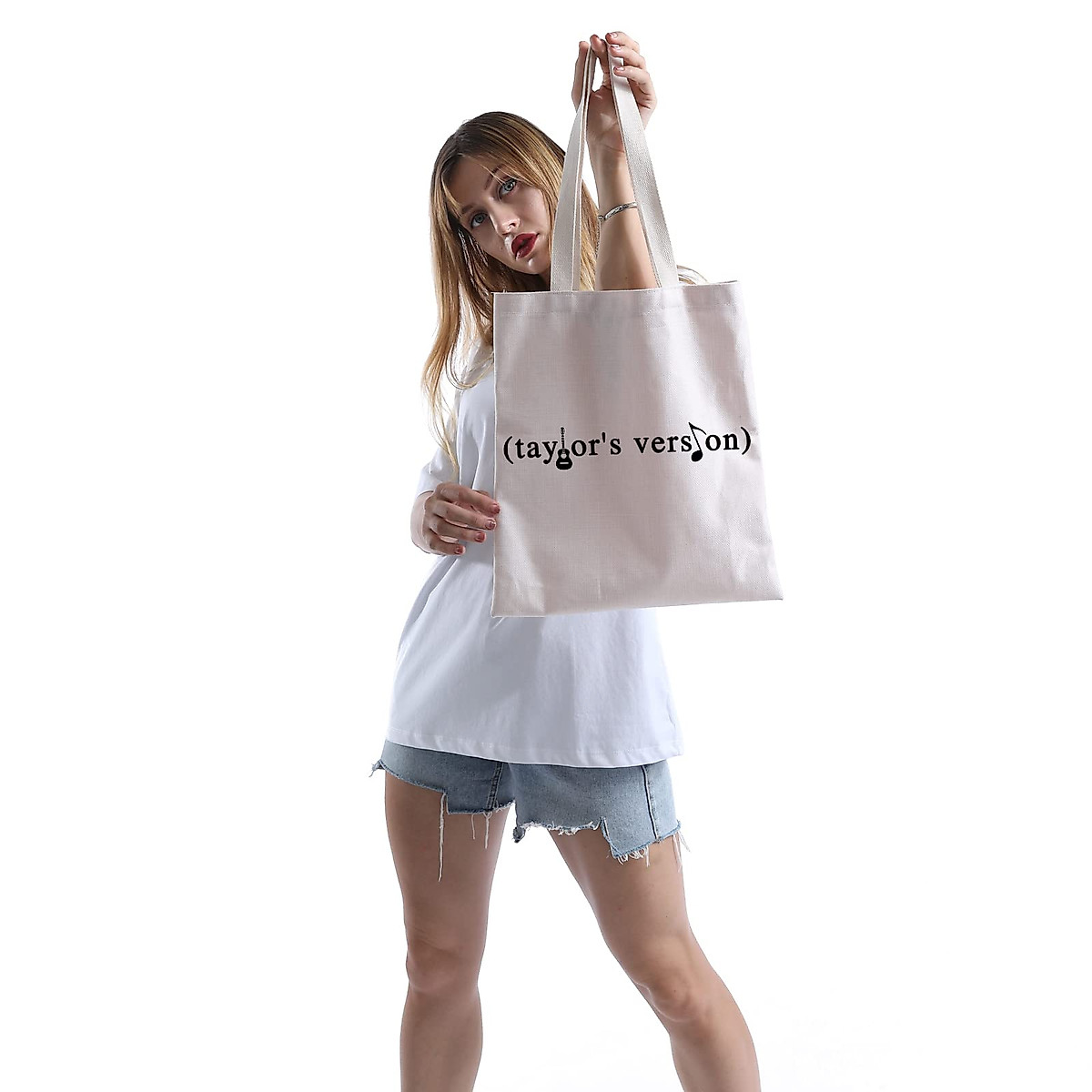 POFULL Music Lover Gift Song Lyrics Gift Singer's Merchandise Music Album Gift For Fan (version tote bag)