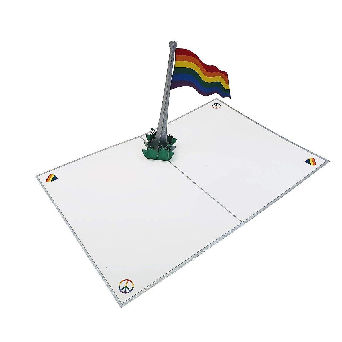 iGifts And Cards Awesome Pride Rainbow Flag 3D Pop Up Greeting Card – Gay Gift For Husband, Lesbian Present For Wife, Support For LGBTQIA Month, Unique LGBT Birthday Celebration, 6"X8"