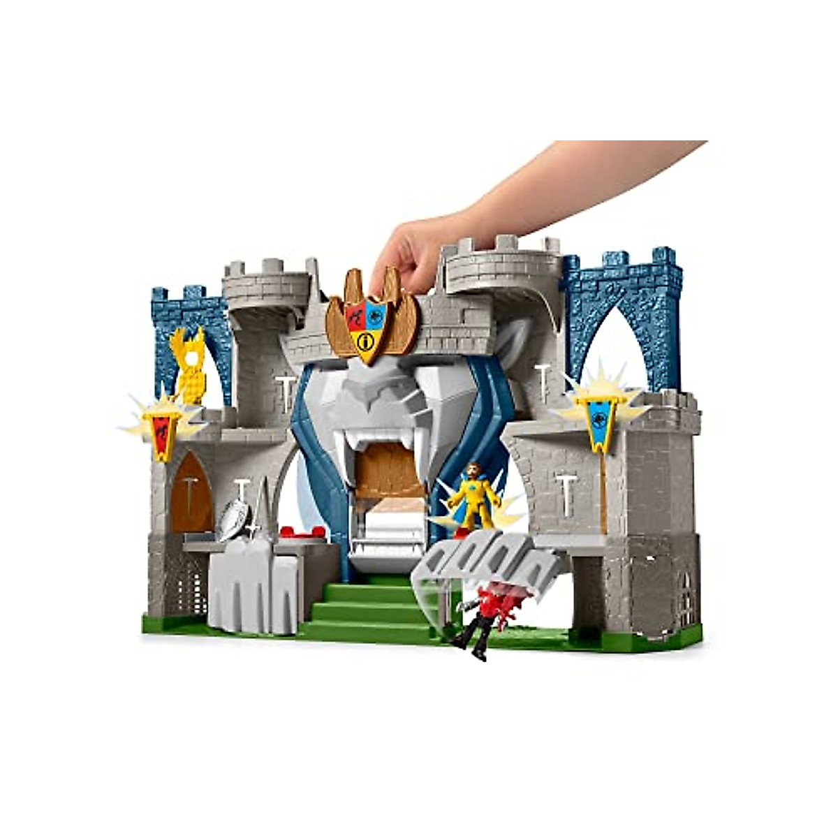 Fisher-Price Imaginext The Lion's Kingdom Castle Medieval-Themed Playset with Figures for Preschool Kids Ages 3 to 8 Years