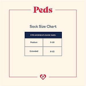 Peds Women's Smooth Edge No Show Socks, Multipairs, Heather Gray/Black (6-Pairs), Shoe Size: 5-10