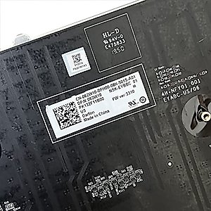 ZAHARA Laptop RGB Keyboard US English with Backlit Replacement for DELL Alienware Area 51M R1 AWAR51M-7350WHT 07FJHC / Alienware 17 R5 062W10 62W10 PK132F11B00 NSK-EYBBC