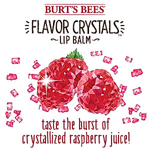 Burts Bees Red Raspberry Flavour Crystals Lip Balm, 4.53 GR