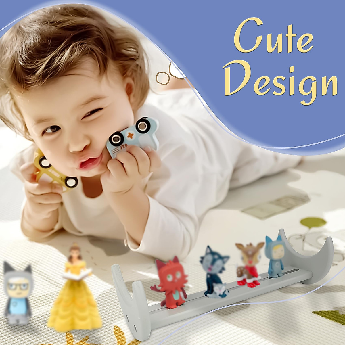 Taladad for Tonie Shelf,Tonies Storage for Creative Tonies Magnetic Wall Shelf for Tonie Figures,Wooden Hanging Shelf for Kids