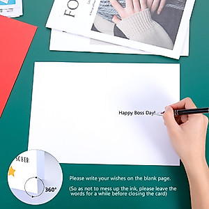 Boss Gifts for Women Men Boss Gifts for Christmas Valentines Gifts for Him Boss Birthday Card Work Anniversary Boss Lady Gifts Boss Cards for Women Office Thank You Manager Leader Boss Day Gifts