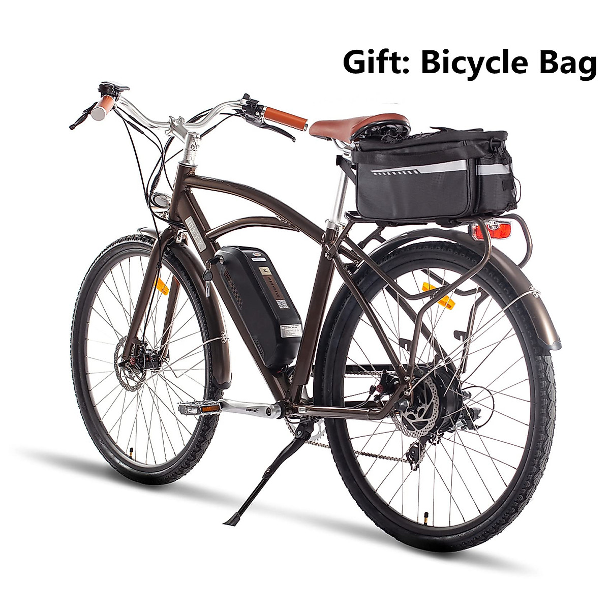 Adults 28" Electric Bike 500W Motor City Urban Cruiser Ebike 28MPH 50+Miles Removable LG Cells Battery Commuter Electric Bicycles E Bike Throttle Pedal Assist UL