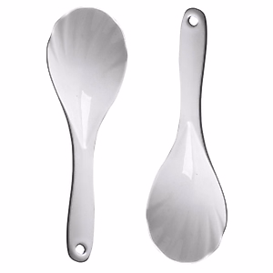 Mikinona 2pcs Rice Spoon Rice Paddle Spoon Convenient Rice Spatula Reusable Rice Paddle Compact Rice Scooper Convenient Rice Paddle Non-stick Spoons Rice Cooker White Pp Household