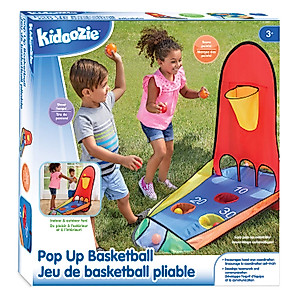 Kidoozie Pop-Up Basketball, Indoor or Outdoor Sport Activity, Suitable for Preschool and School Aged Children Ages 3 and Older