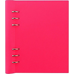 Filofax B145003 Refillable Saffiano Fluoro Clipbook, A5 Size, Pink