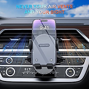 MANMUVIMO CD Phone Mount for Car Phone Holder CD Slot Phone Mount Air Vent Cell Phone Holder iPhone Holder for Car CD Player Mount Holder Compatible with iPhone13 12 11/11 Pro/11 Pro Max