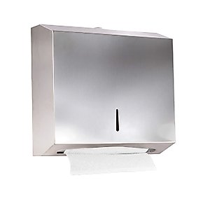 PENGKE Wall Comercial Industrial Paper Towel Dispenser,304 Grade Stainless Steel with Lock Design 250 C-Fold Capacity/300 Multi-Fold Capacity