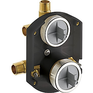 Delta Faucet R22000 MultiChoice Universal Valve 3-Setting 6-Setting Custom Shower Integrated Diverter Rough, Custom Shower Valve Kit, Brass Construction, R22000-WS (Screwdriver Stops Included)