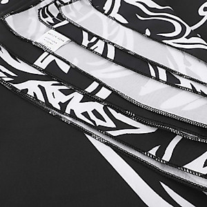 ARFBEAR Sun and Moon Tapestry, Burning Sun with Stars Psychedelic Popular Mystic Wall Hanging Tapestry Black and White Beach Blanket (Large-79 x 59 in),Dormitory