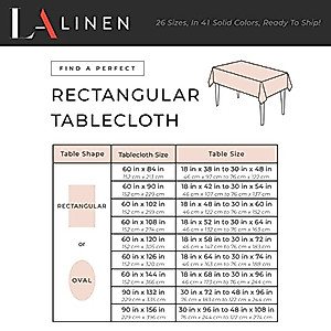 LA Linen Polyester Poplin Washable Rectangular Tablecloth, Stain and Wrinkle Resistant Table Cover 90x132, Fabric Table Cloth for Dinning, Kitchen, Party, Holiday 90 by 132-Inch, Yellow Dark